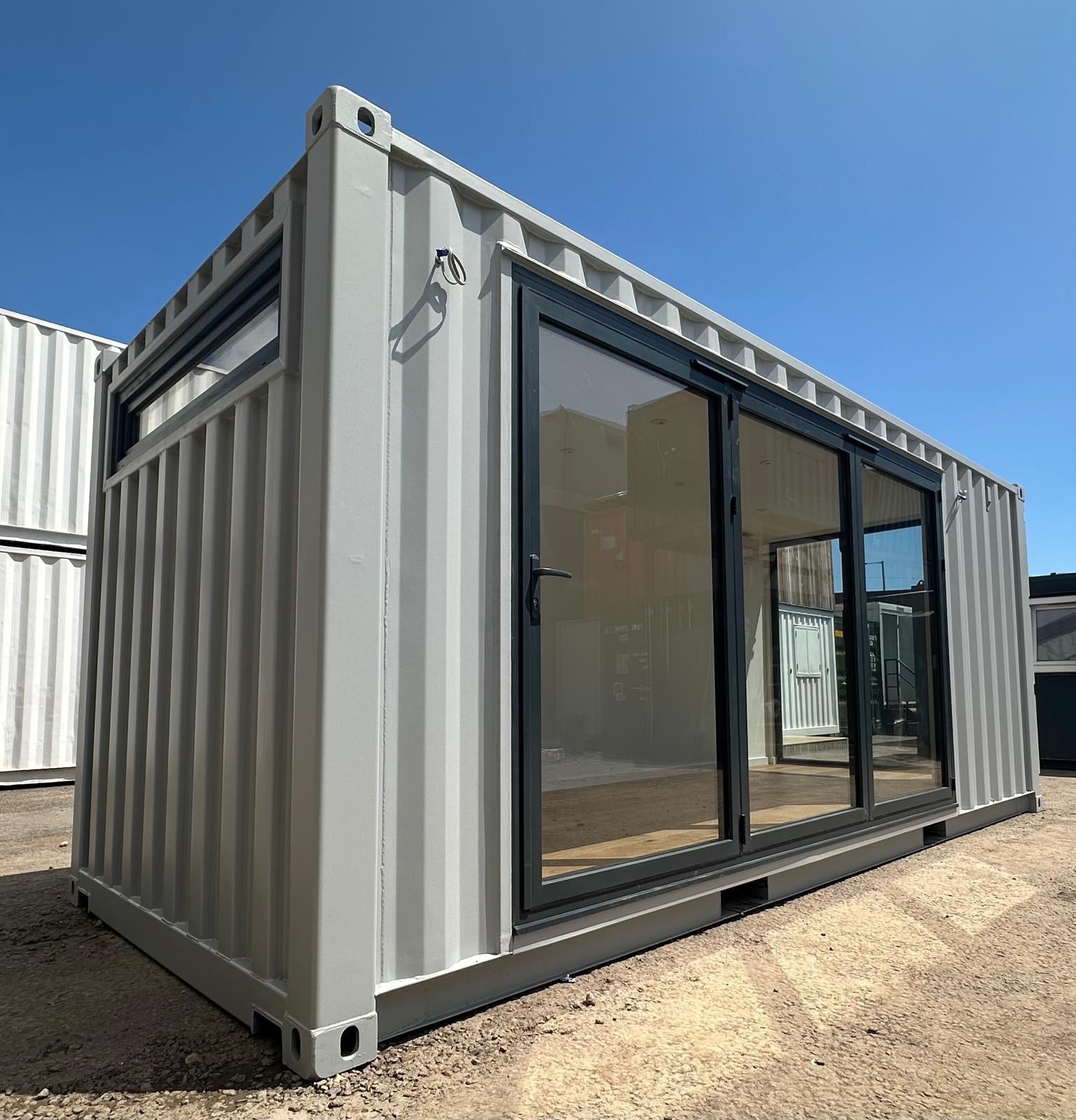 20x8ft CUSTOM SHIPPING CONTAINER CONVERSION | Portable Building | Gard