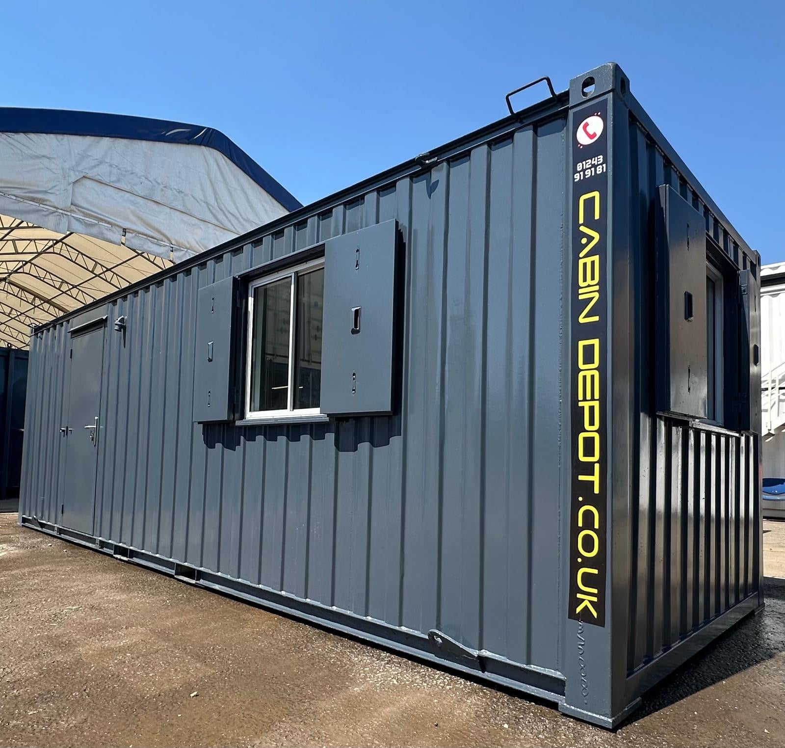 24x9 ft | Open Plan Office | Site Accommodation | Anti-Vandal Cabin