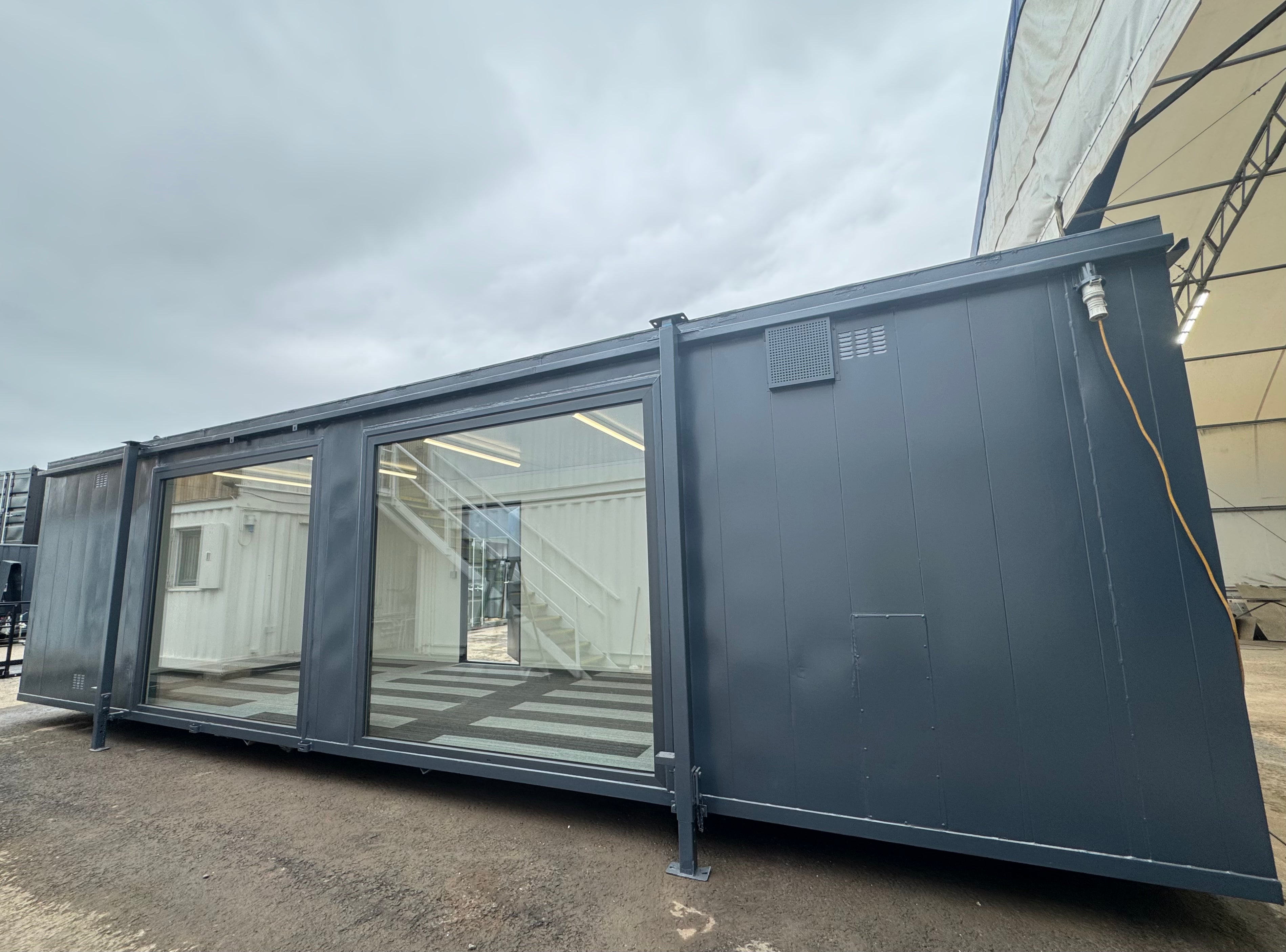 32ft Cabin | CUSTOM | Open Plan | Office / Canteen | Picture Windows